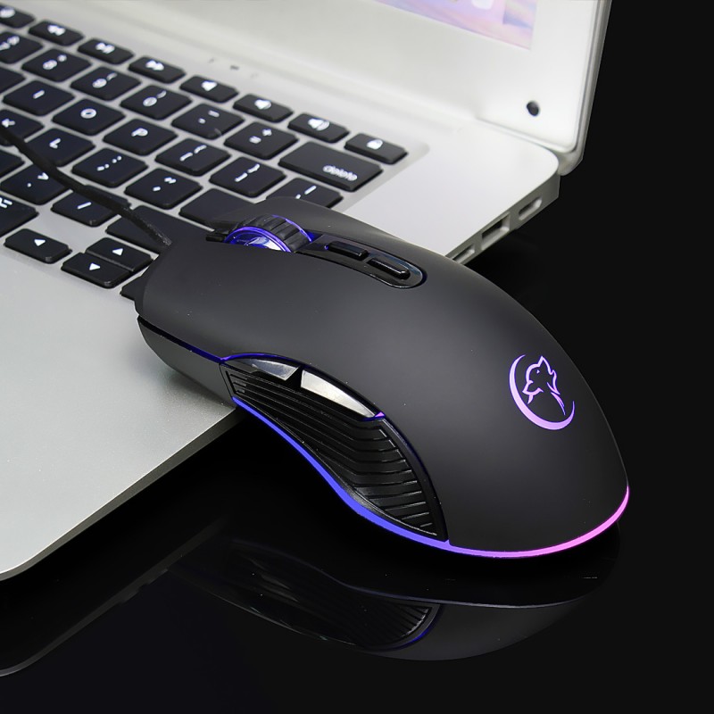 Ywyt can turn off 4-color luminous wired game mouse, E-sports mouse ...
